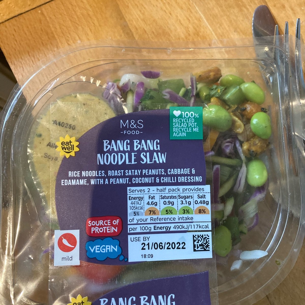 Bang Bang Noodle Slaw from Marks & Spencer Food (M&S) - Vegan Product ...