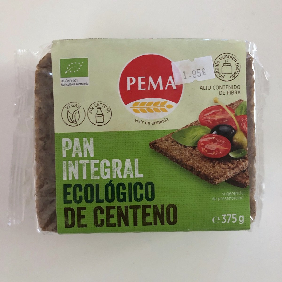 Pan Integral Ecológico De Centeno from Pema - Vegan Product Reviews ...