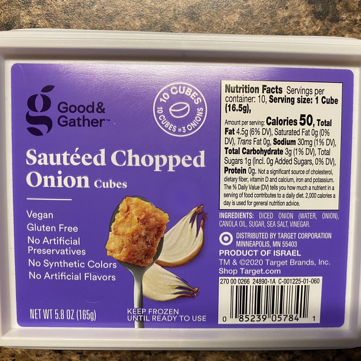 Sautéed Chopped Onion Cubes from Good & Gather - Vegan Product Reviews ...