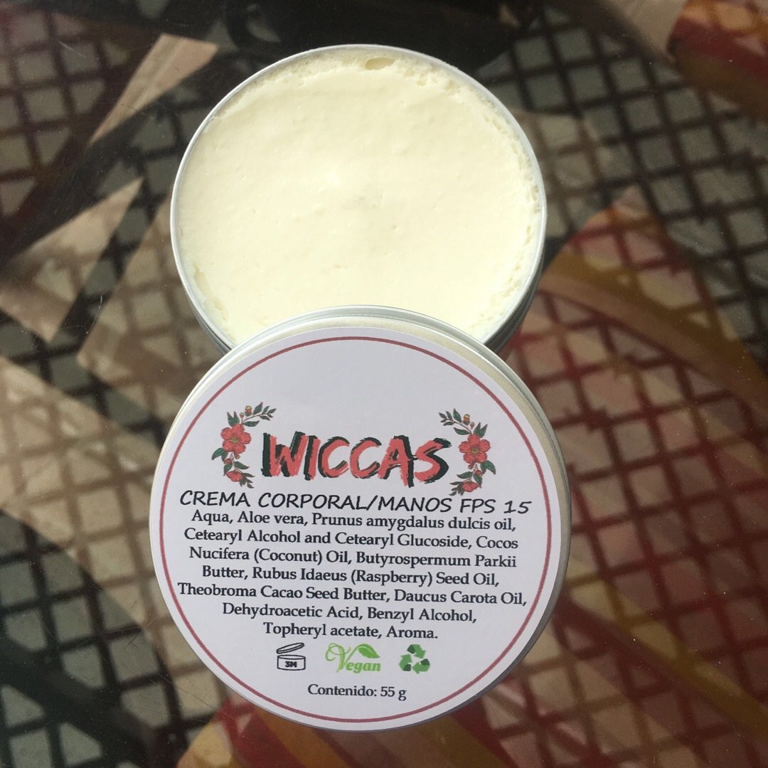 Crema Corporal/manos FPS 15 from Wiccas cosmética consciente - Vegan ...