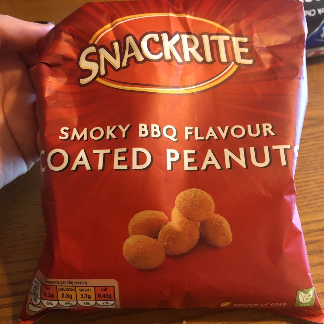Smoky BBQ Flavour Coated Peanuts from SnackRite - Vegan Product Reviews ...