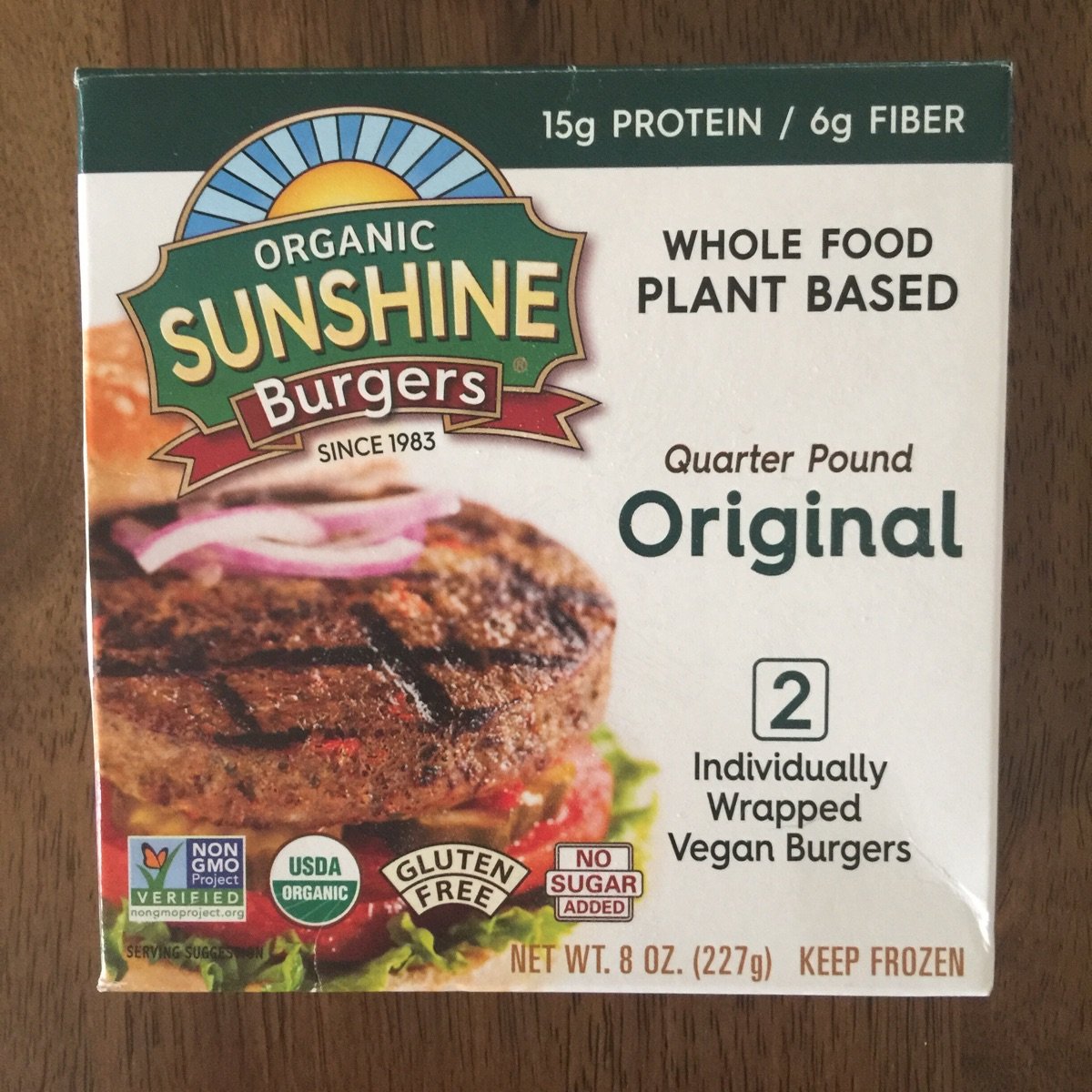 Sunshine Original Burger from Sunshine Burger - Vegan Product Reviews ...