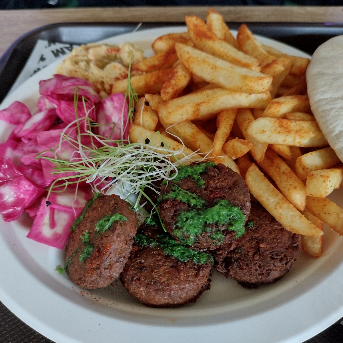 Falafel plate at LAFFA Israel Street Food, Chisinau - Vegan Dish ...
