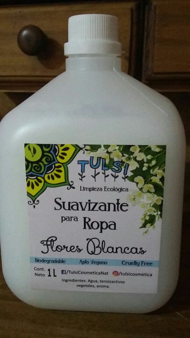 Suavizante Para Ropa Flores Blancas Tulsi from Tulsi Cosmética Natural ...