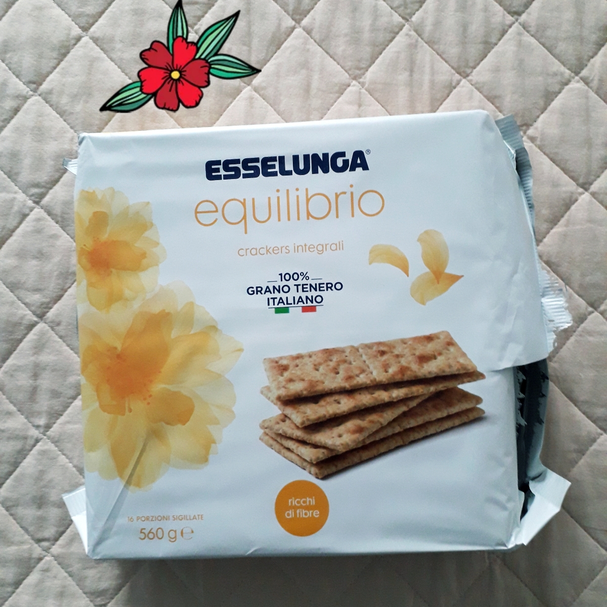 crackers integrali from Esselunga equilibrio - Vegan Product Reviews ...
