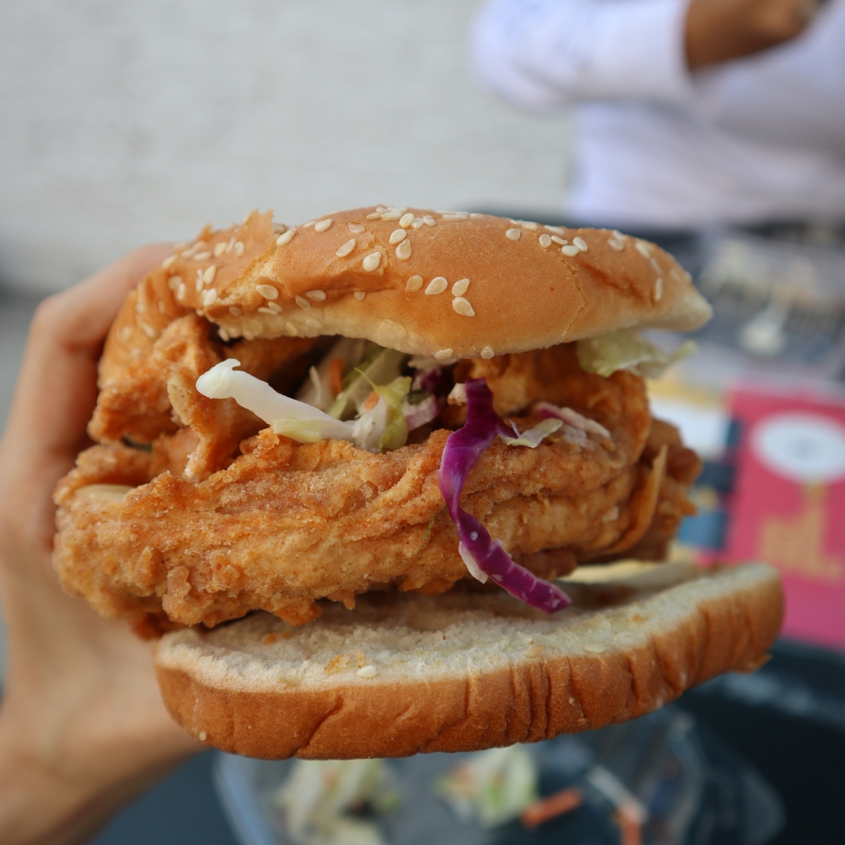 Original chicken sandwich from Vuture Food - Vegan Product Reviews ...