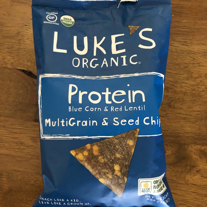 Luke’s Organic Blue Corn and Red Lentil MultiGrain & Seed Chips Review ...
