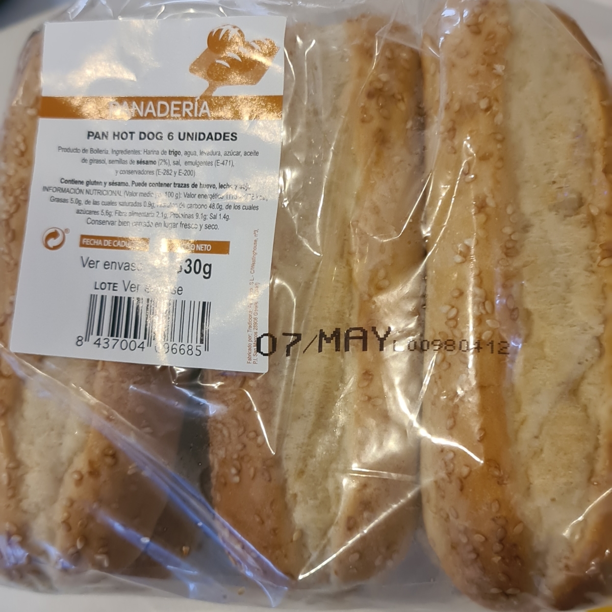 Pan Hot Dog 6 unidades from Carrefour - Vegan Product Reviews & Ratings ...