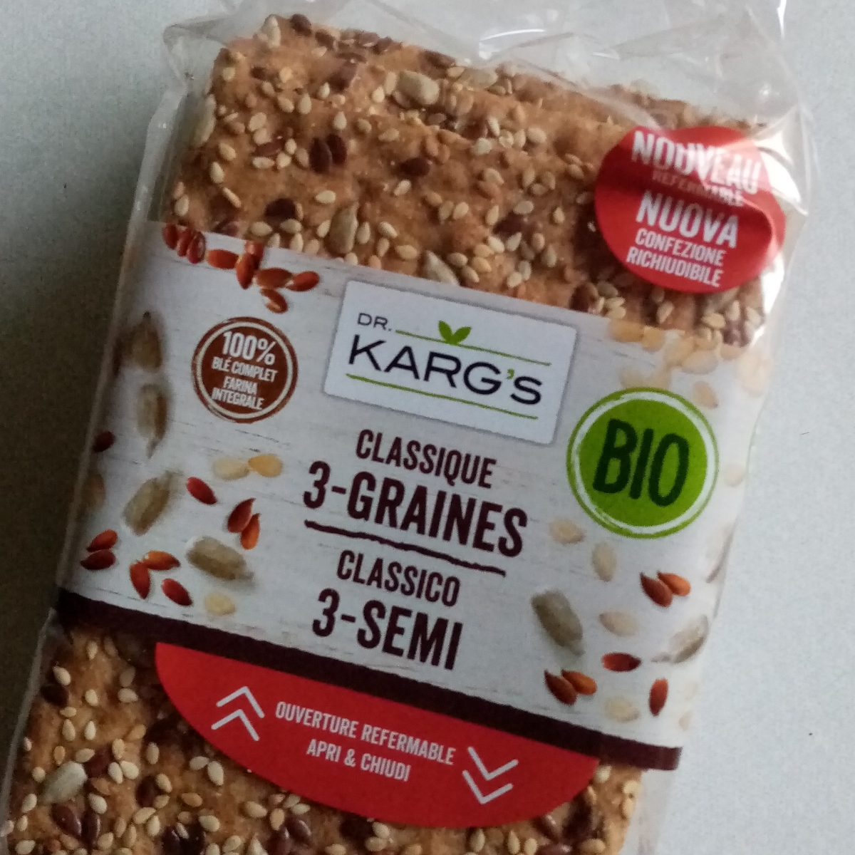 3 Grain & 3 Seeds Organic Crispbread from Dr. Karg's - Vegan Product ...