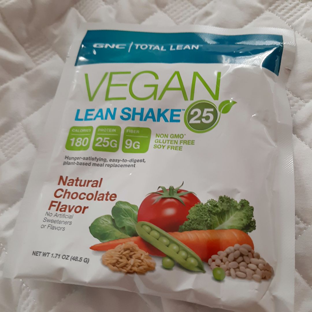 Vegan Lean Shake Natural Chocolate Flavor from GNC total lean - Vegan ...