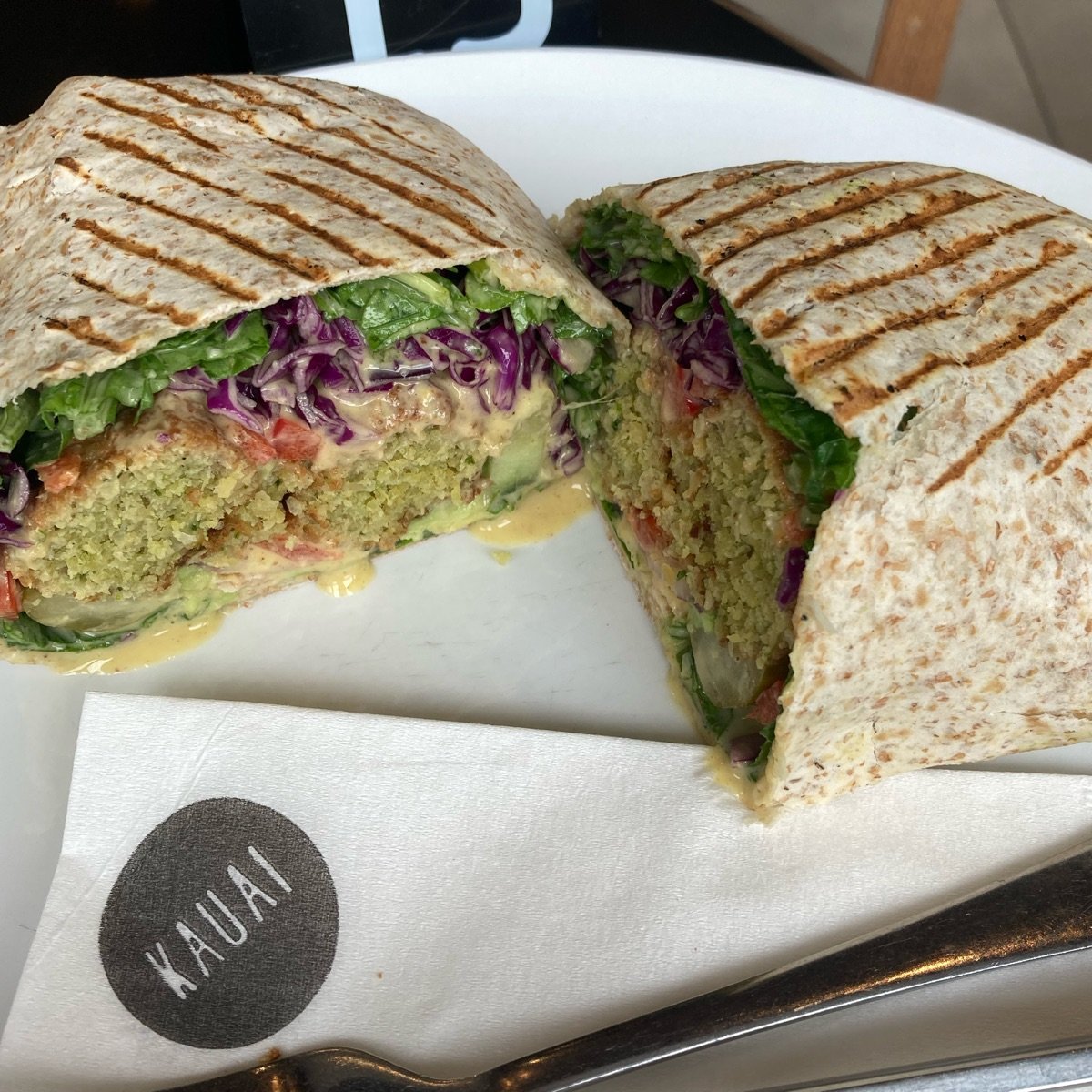 Avo falafel wrap from Kauai - Vegan Product Reviews & Ratings | abillion