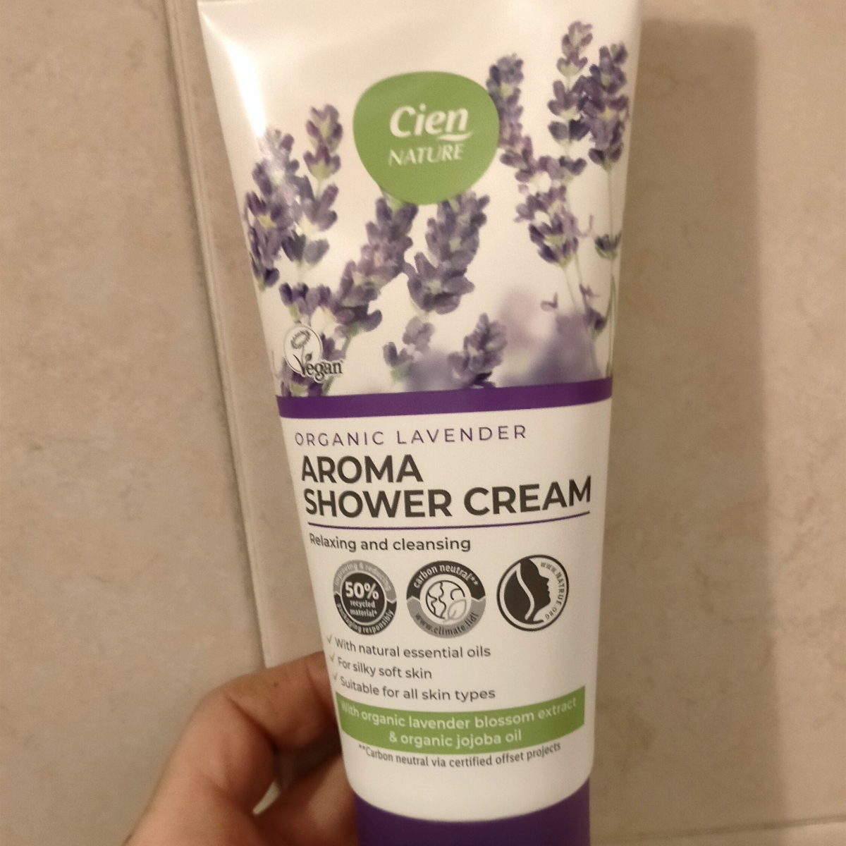 Organic Lavender Aroma Shower Cream from Cien nature - Vegan Product ...