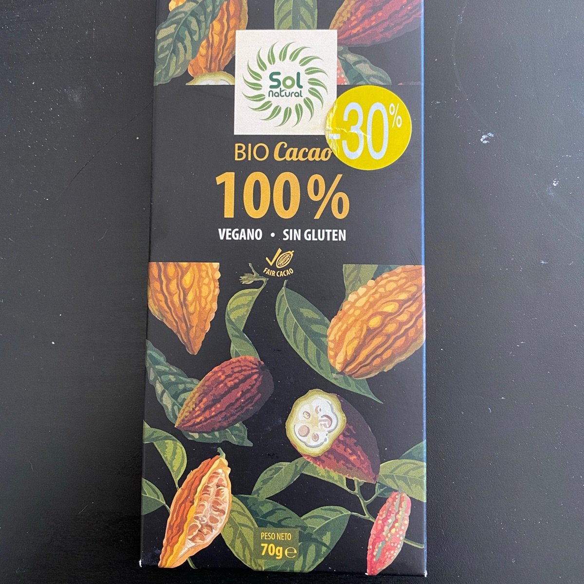 Bio Chocolate 85% Cacao from Sol Natural - Vegan Product Reviews ...