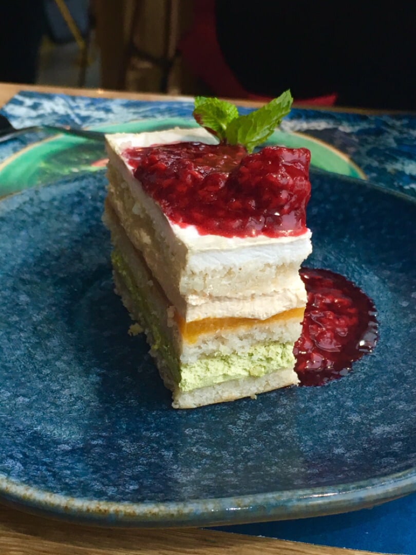 Mango & Matcha Layer Cake at wagamama edinburgh st andrew square ...