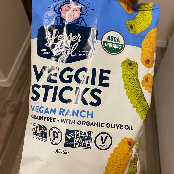Lesser Evil Snacks Veggie Sticks - Vegan Ranch Review | abillion