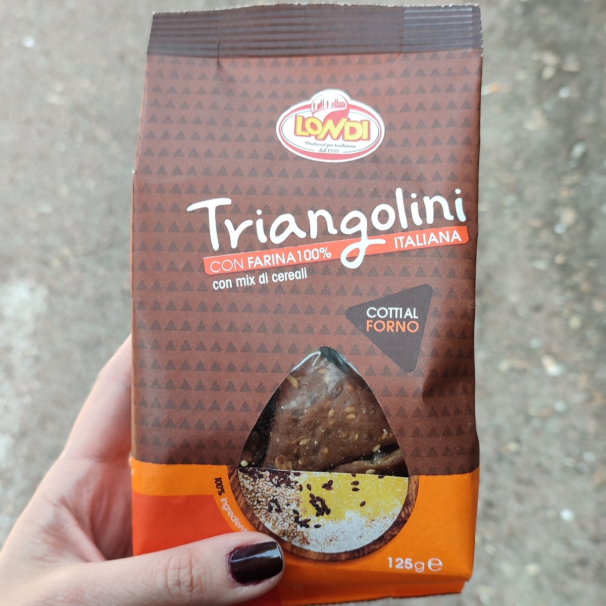 Triangolini Con Mix di Cereali from Londi - Vegan Product Reviews ...