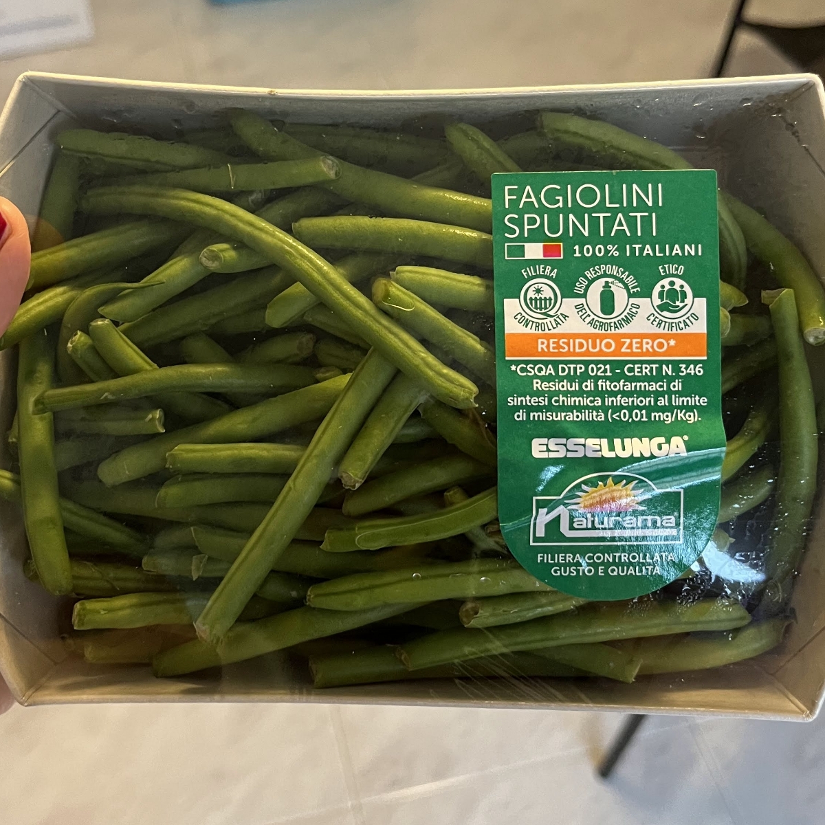 fagiolini spuntati from Esselunga - Vegan Product Reviews & Ratings ...