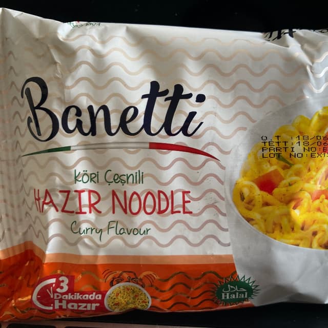 Hazir noodle curry flavour from Banetti - Vegan Product Reviews ...