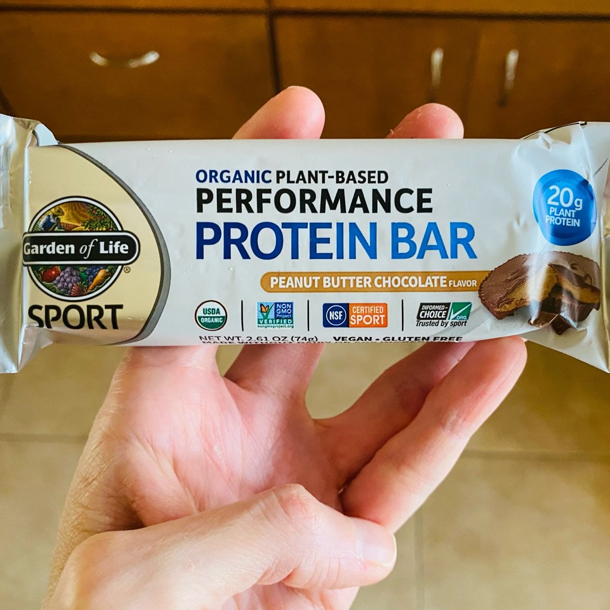 Organic Plant Based Performance Protein Bar - Peanut Butter Chocolate ...