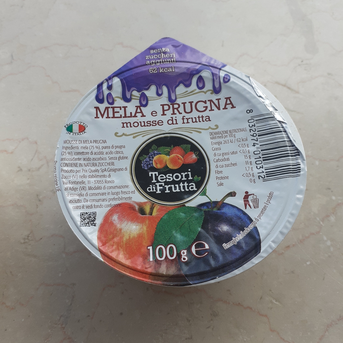 mousse mela e prugna from Tesori di Frutta - Vegan Product Reviews ...