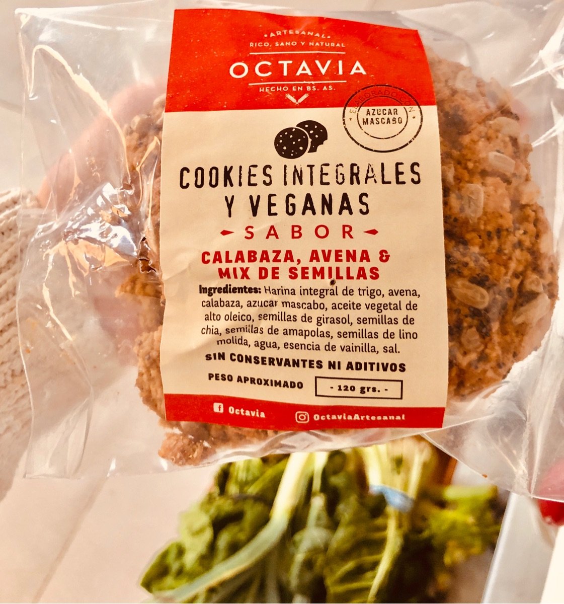 Cookies Integrales Veganas from Octavia - Vegan Product Reviews ...