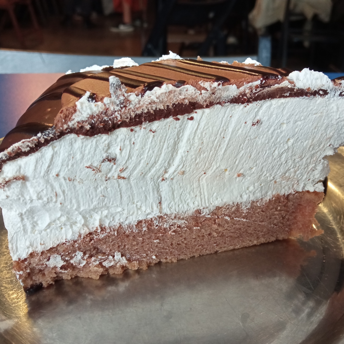 Tarta de nata y chocolate at B13 bar, Madrid - Vegan Dish Reviews ...
