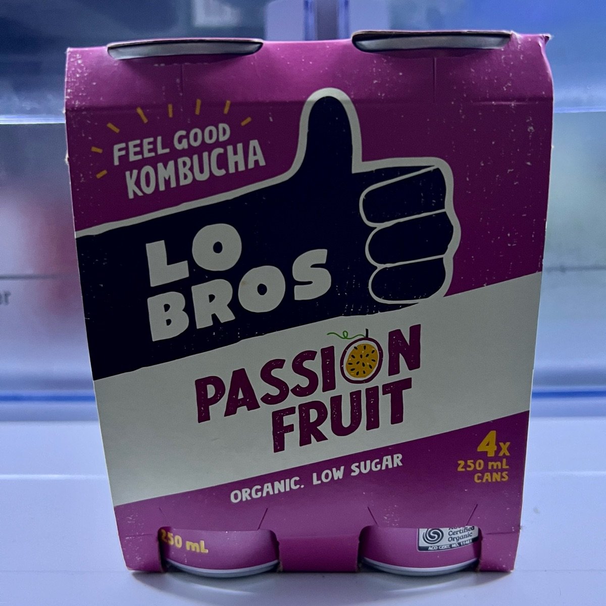 Passionfruit Kombucha from Lo Bros - Vegan Product Reviews & Ratings ...