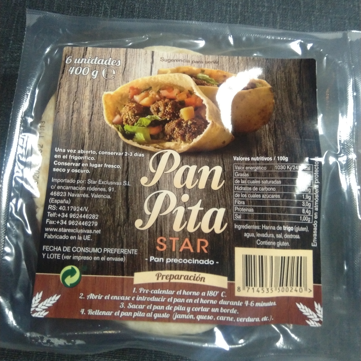 Pan pita star from Dia% - Vegan Product Reviews & Ratings | abillion