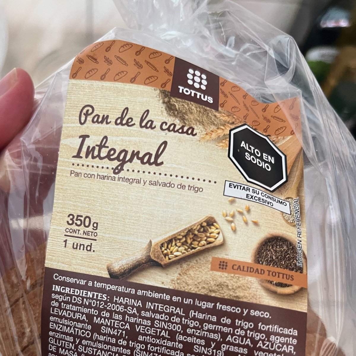 Pan integral from Tottus - Vegan Product Reviews & Ratings | abillion