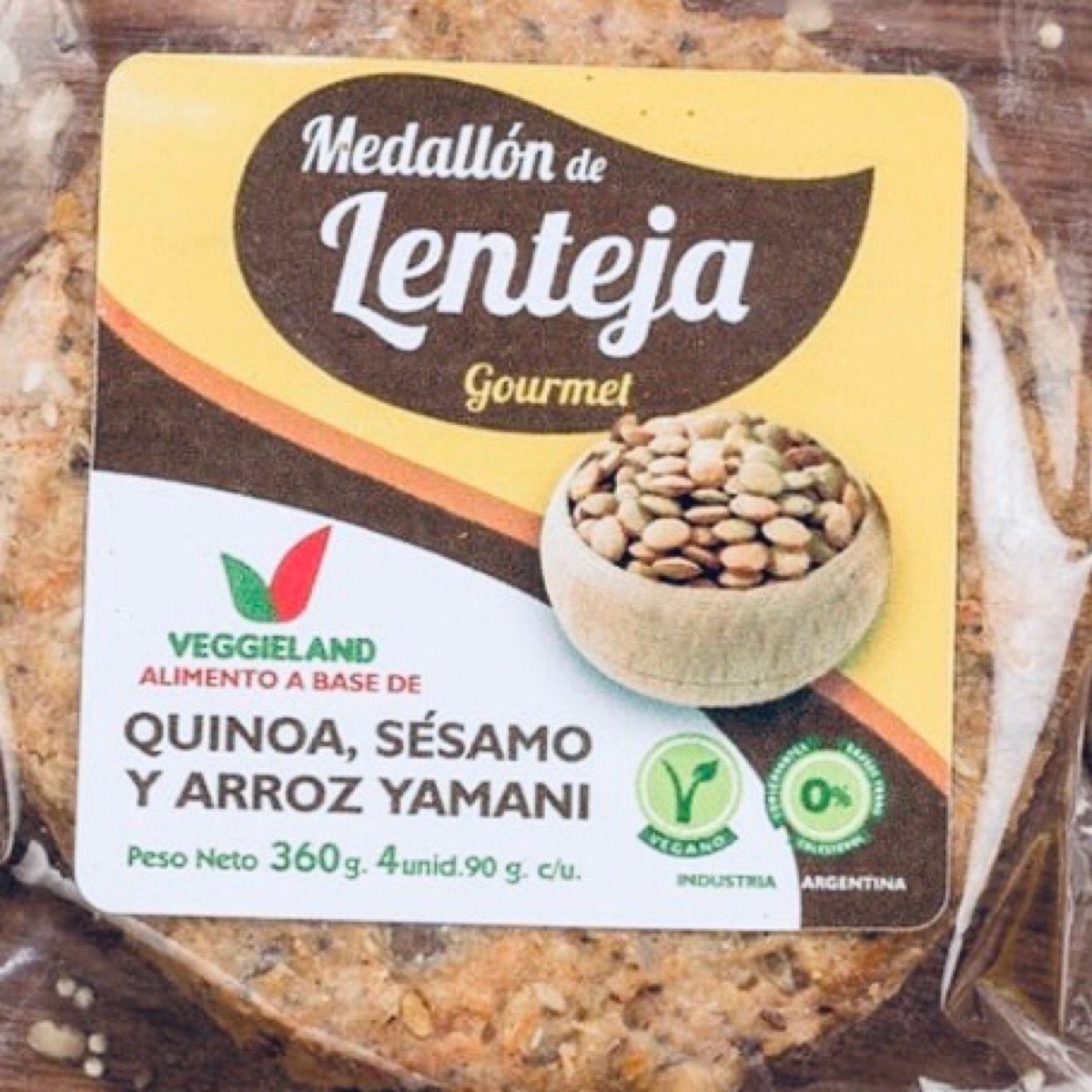 Medallón de Lenteja Gourmet from Veggieland - Vegan Product Reviews ...