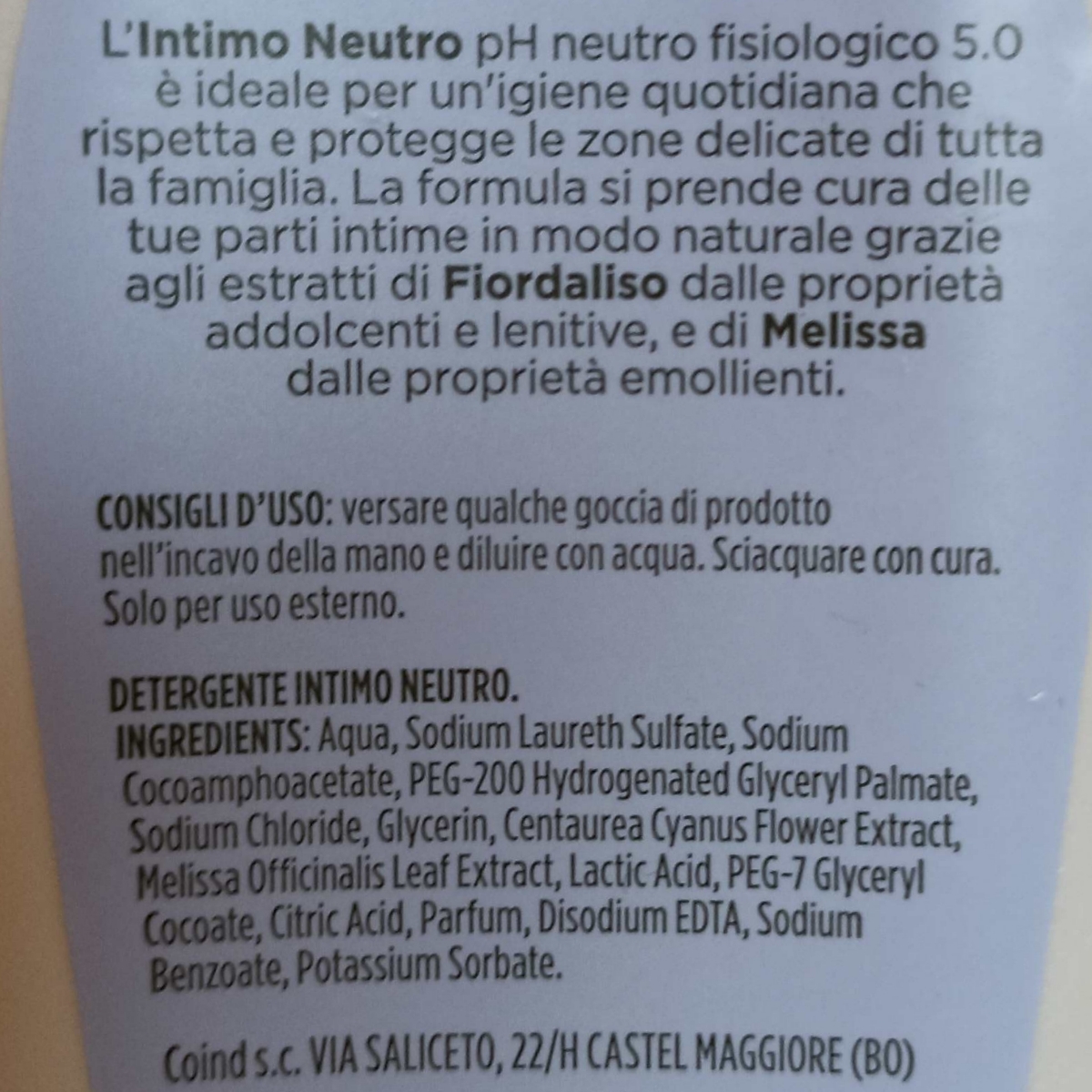 Sapone Intimo Neutro from Conad Essentiae - Vegan Product Reviews ...