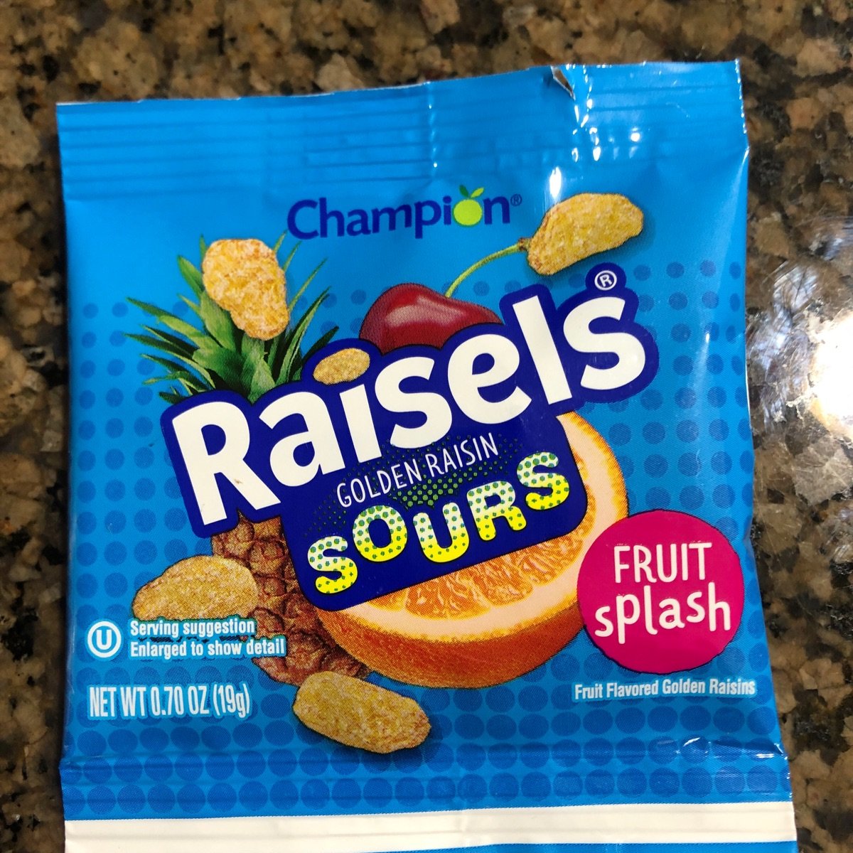 Golden raisin sours fruit punch from Raisels - Vegan Product Reviews ...