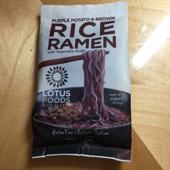 Lotus Foods (Rice Is Life) Purple potato & Brown rice ramen Review ...