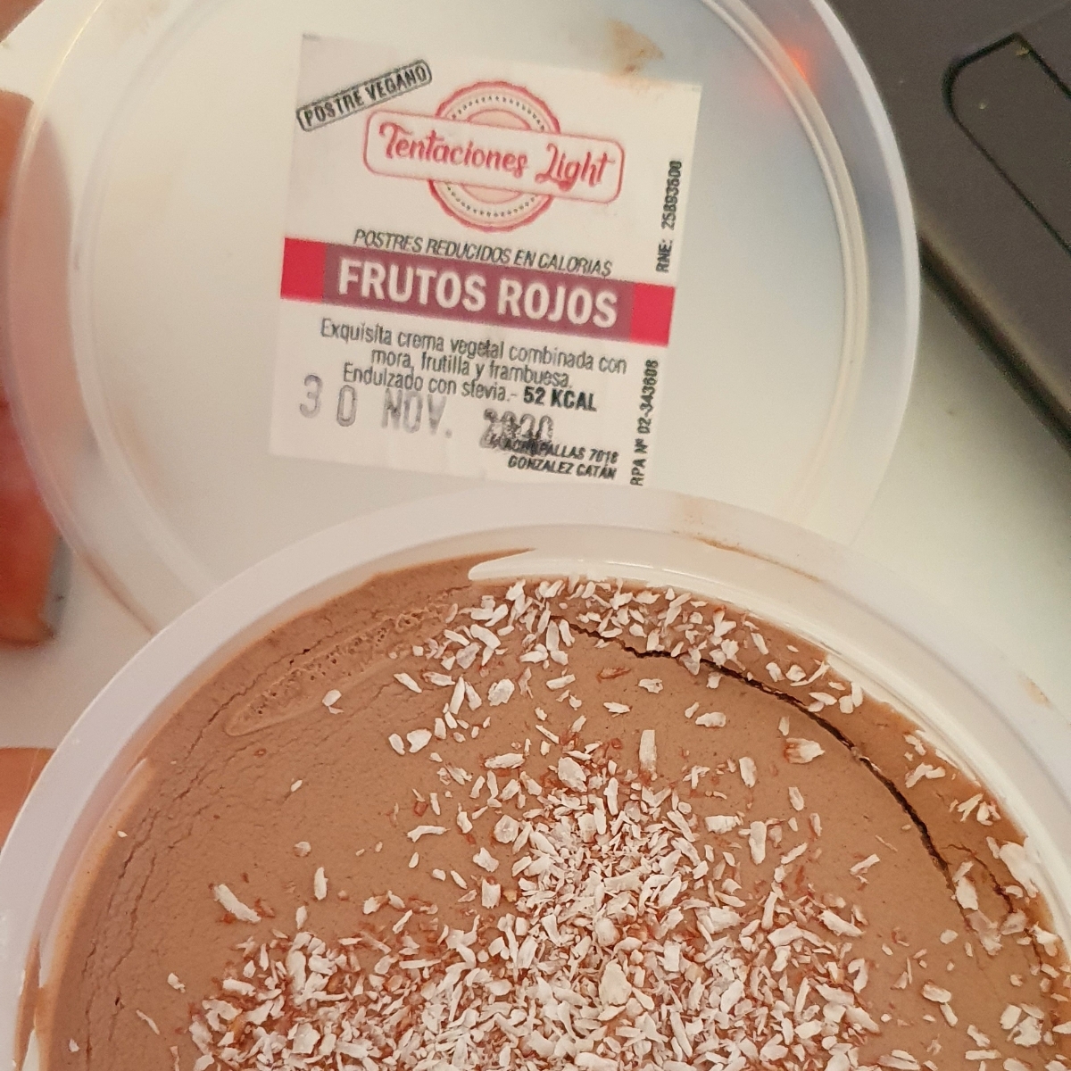 Postre mouse de frutillas y chocolate from Tentaciones light - Vegan ...