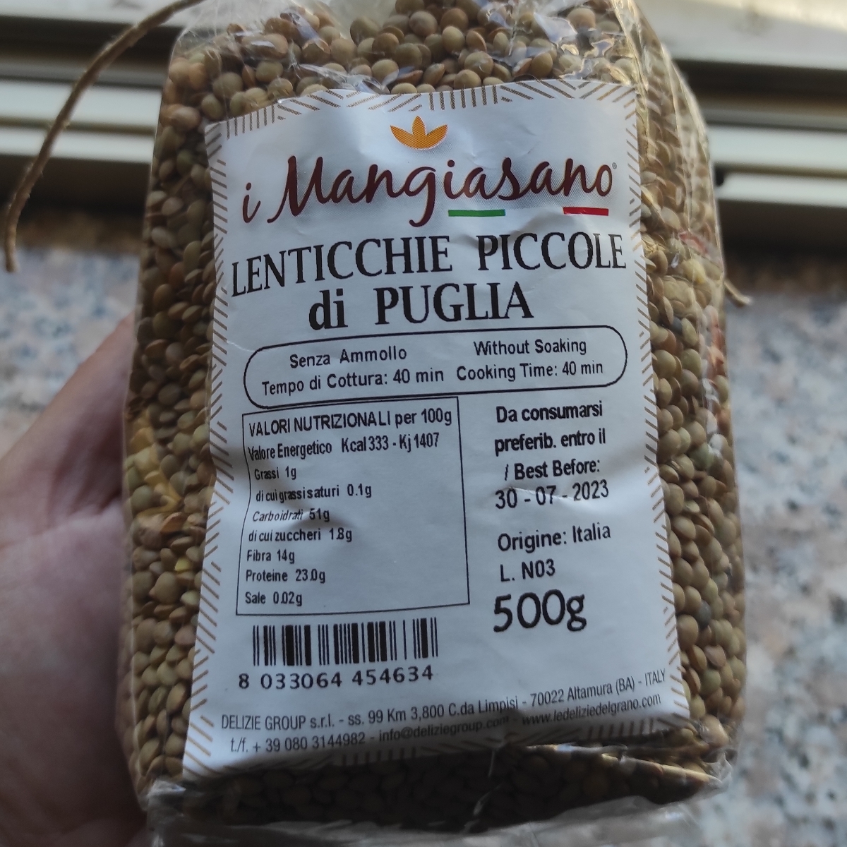 I mamgiasano lenticchie piccole di puglia from delizie group srl ...