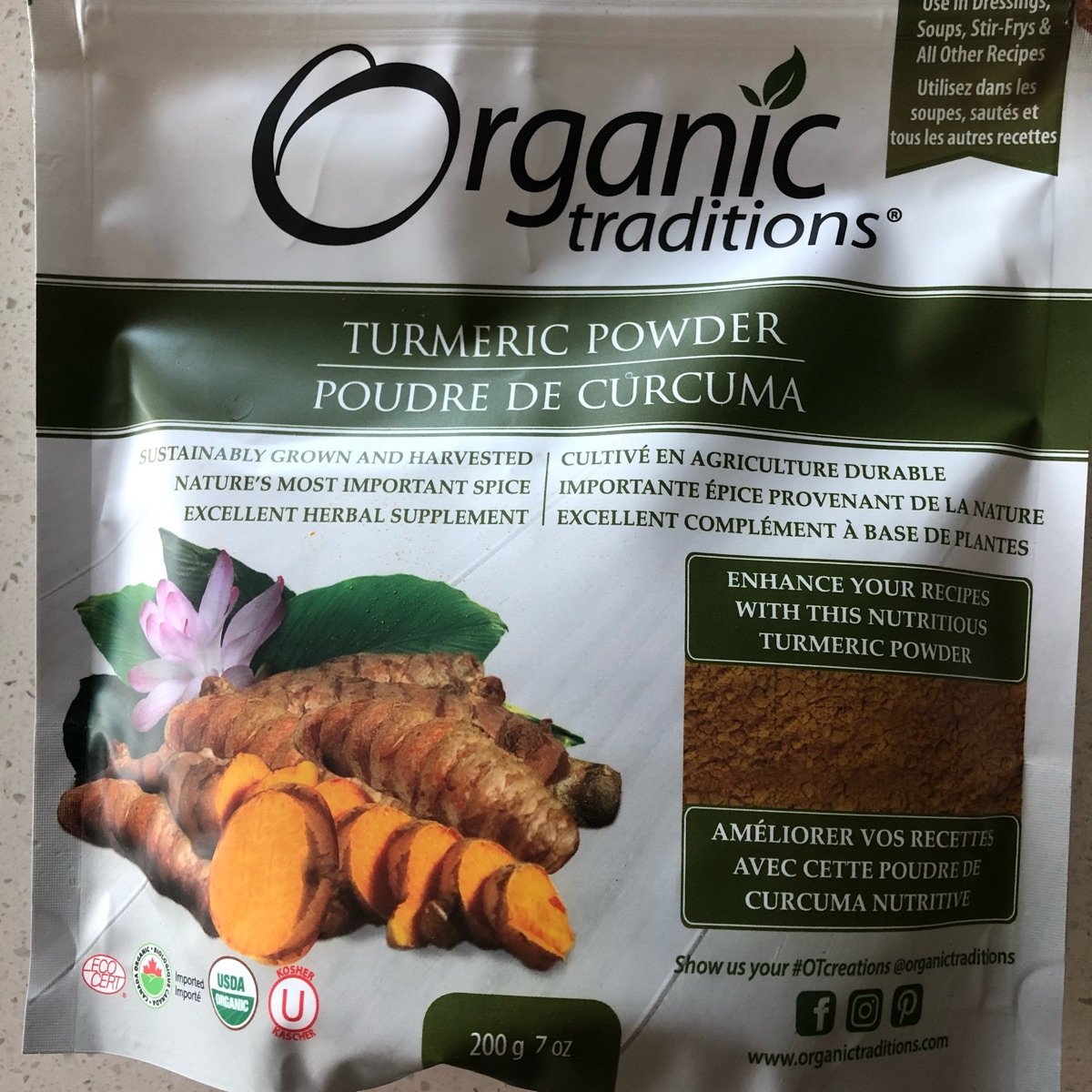 Tumeric Powder from Organic Traditions - Vegan Product Reviews ...