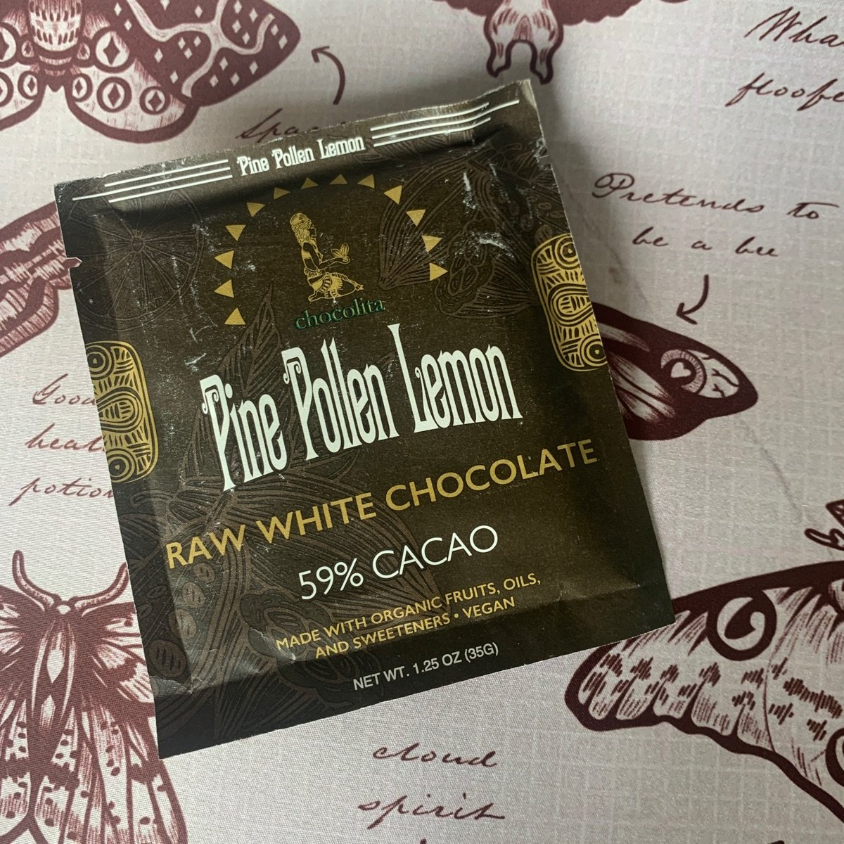 Pine Pollen & Lemon Chocolate from Chocolita - Vegan Product Reviews ...