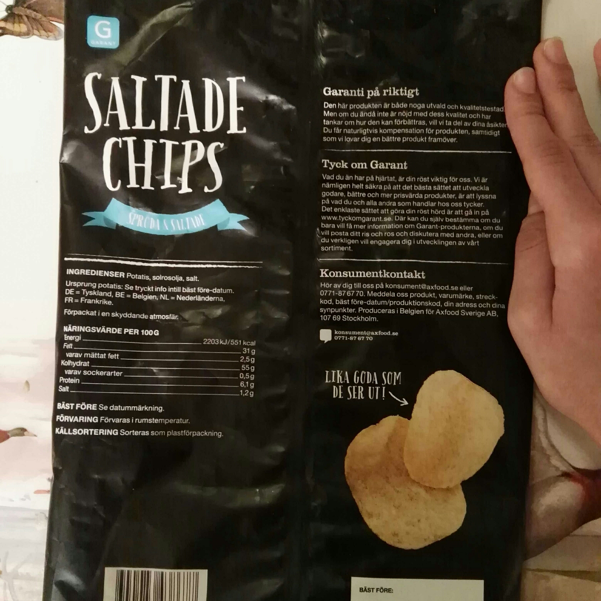 Saltade Chips from Garant - Vegan Product Reviews & Ratings | abillion