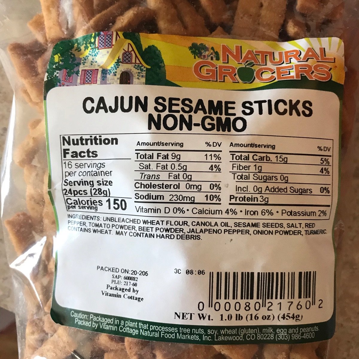 Cajun sesame sticks from Natural Grocers - Vegan Product Reviews ...