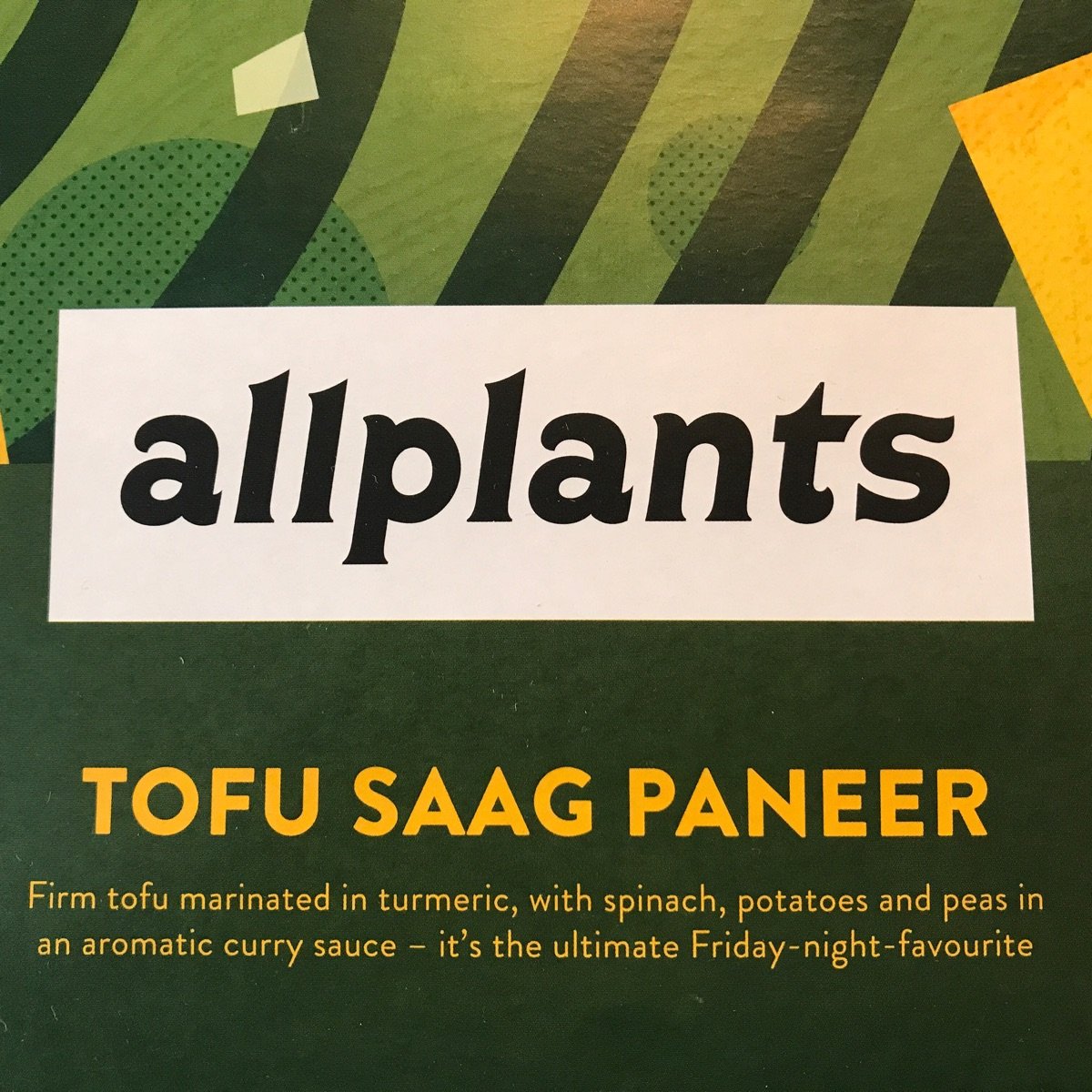 Tofu saag paneer from Allplants - Vegan Product Reviews & Ratings ...