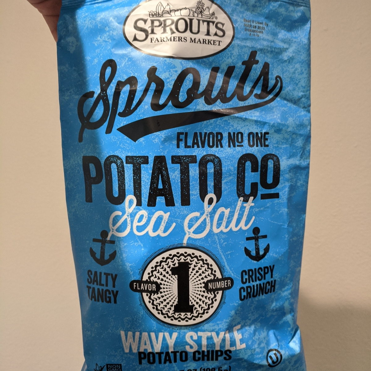 Sea salt wavy style Potato chips from Sprouts Farmers Market - Vegan ...