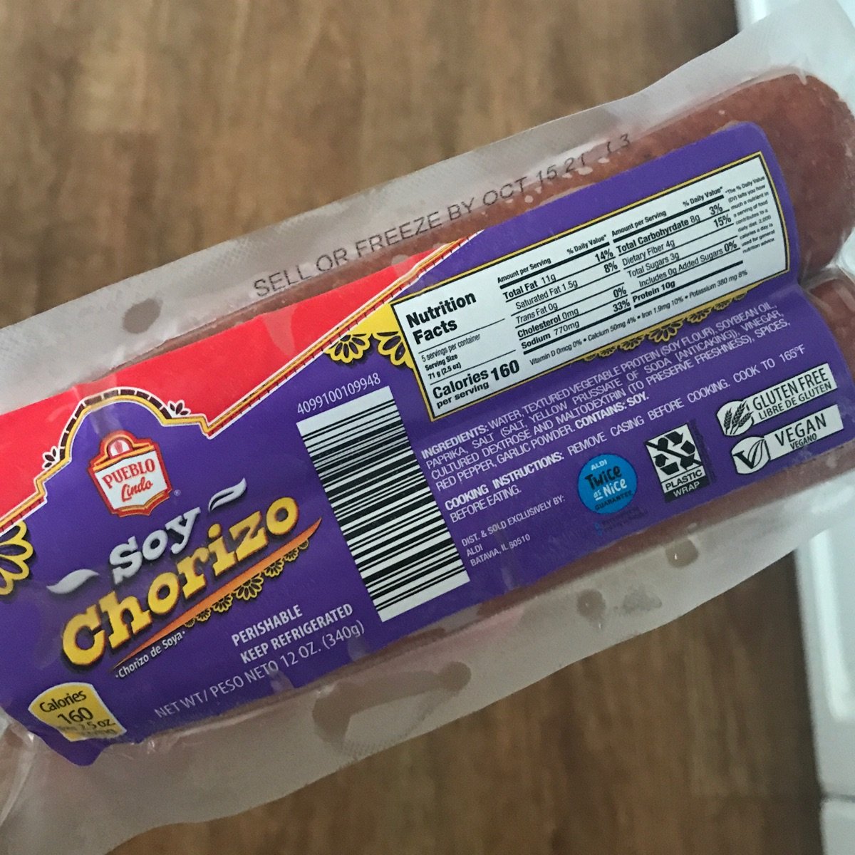 Soy Chorizo from Pueblo Lindo - Vegan Product Reviews & Ratings | abillion