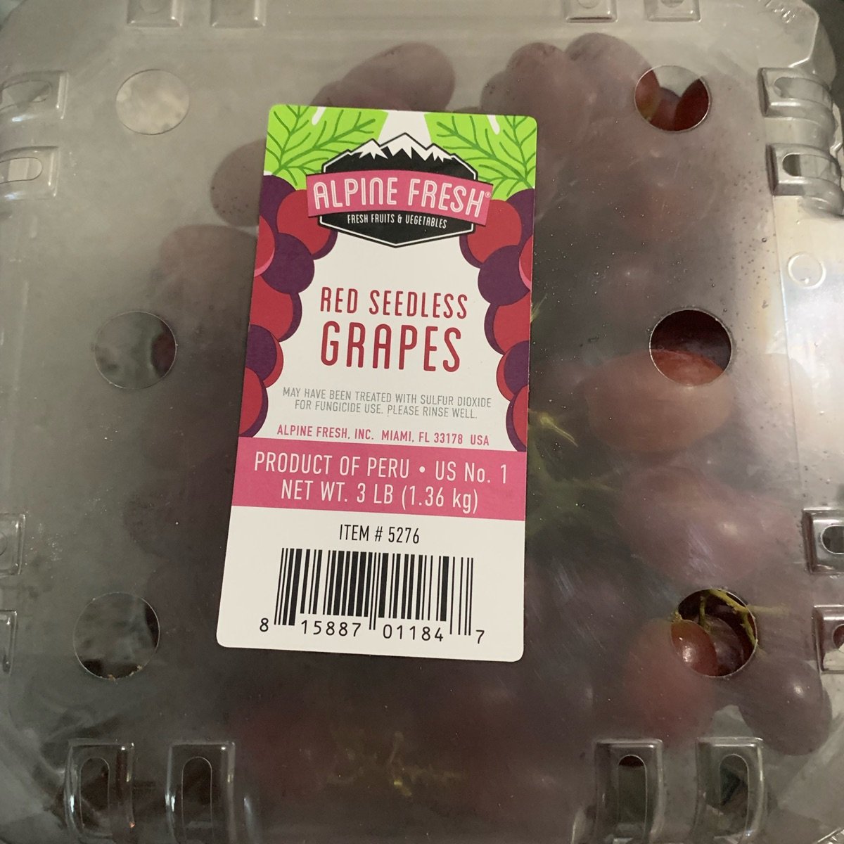 Red Seedless Grapes from Alpine fresh - Vegan Product Reviews & Ratings ...