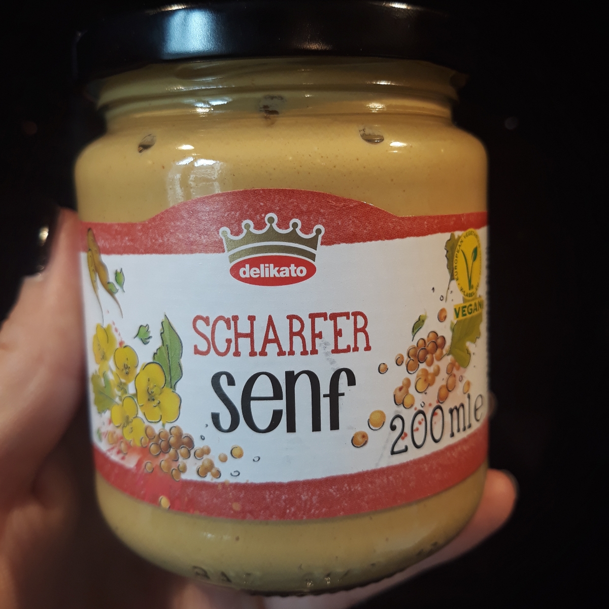 Scharfer Senf from delikato - Vegan Product Reviews & Ratings | abillion