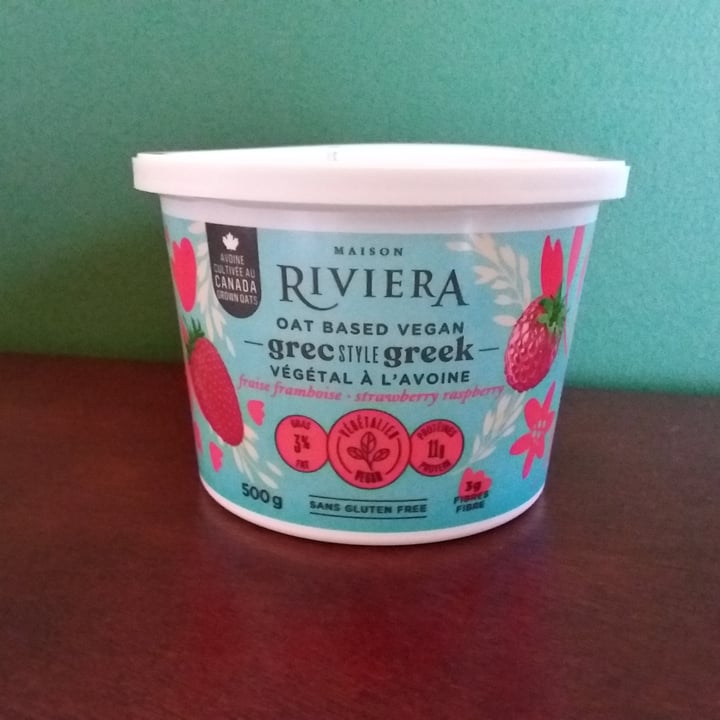 Maison Riviera Oat Based Vegan Greek Style Strawberry Raspberry Review ...