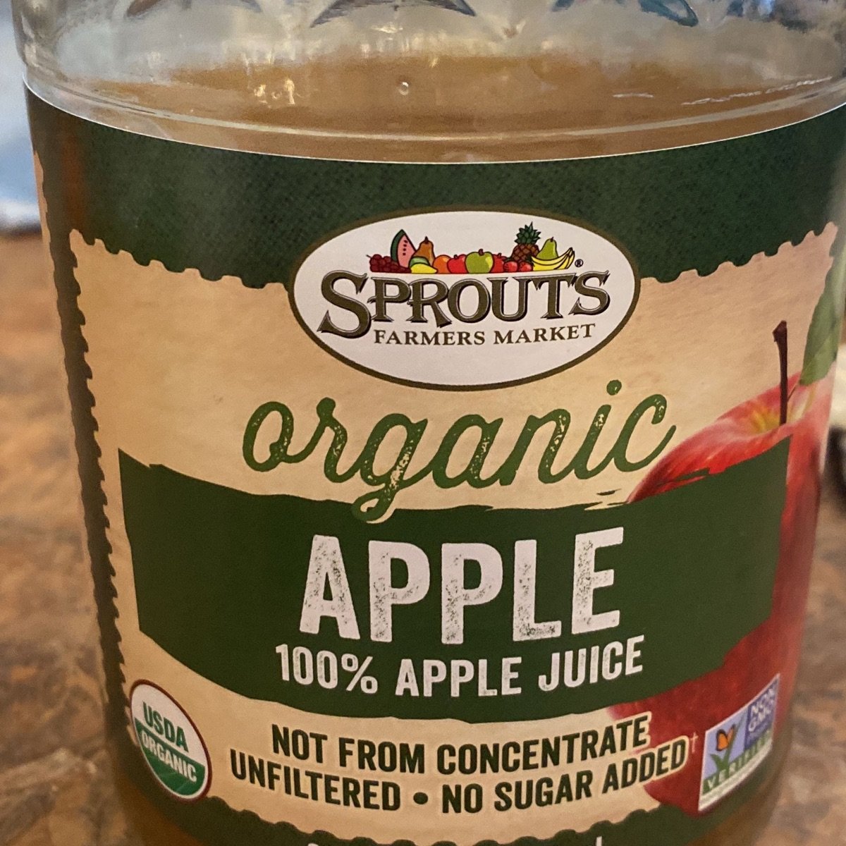 100% Organic Apple Juice from Sprouts Farmers Market - Vegan Product ...