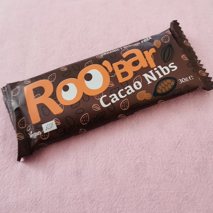 Roo'bar Cacao Nibs bar Review | abillion