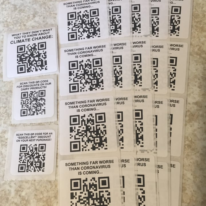 Theangrychickpea Vegan Activism Qr Code Stickers Review | abillion