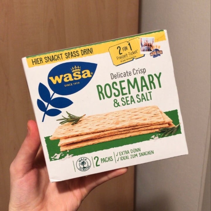 Wasa Rosemary & Seasalt crackers Review | abillion