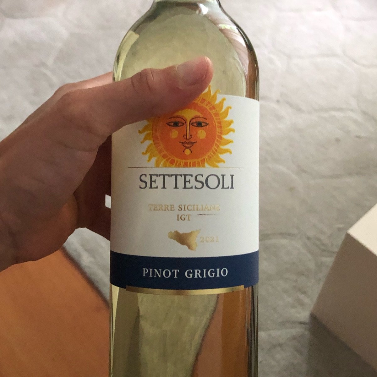 Pinot Grigio white wine from Settesoli - Vegan Product Reviews ...